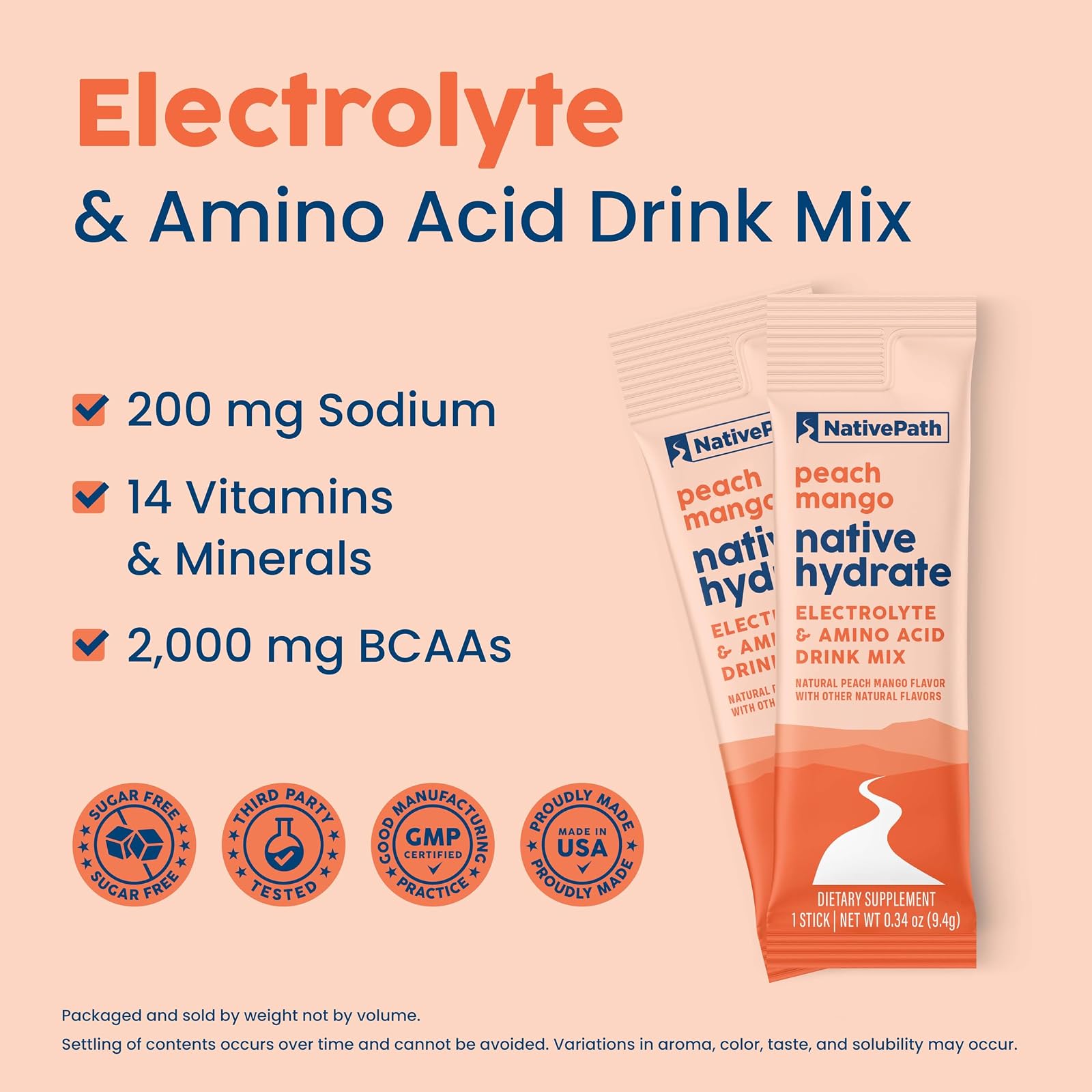 Convenient electrolyte powder on-the-go