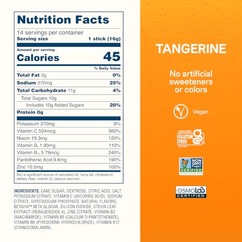 convenient electrolyte powder packets
