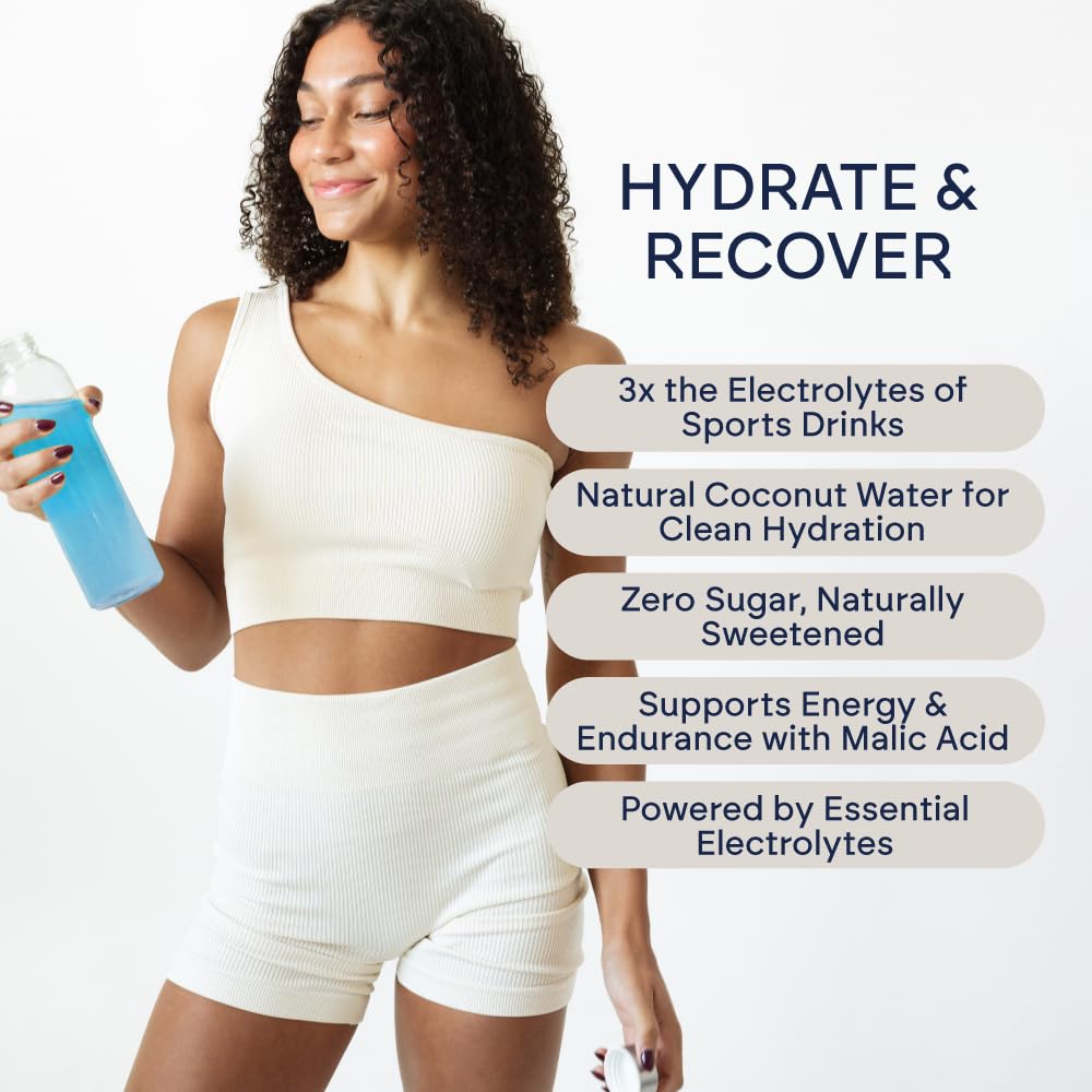 Convenient electrolyte powder travel packs