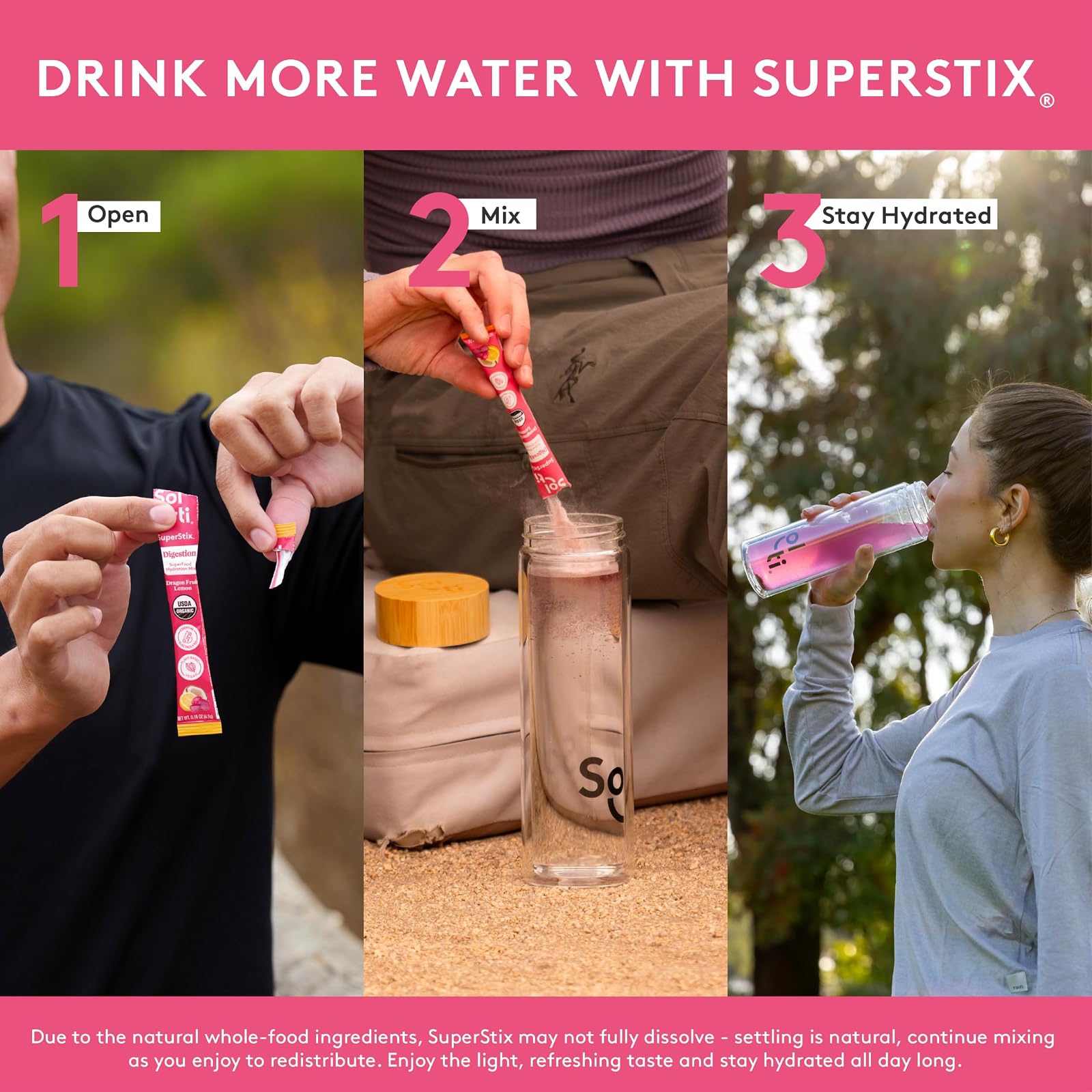 convenient electrolyte sticks for travel