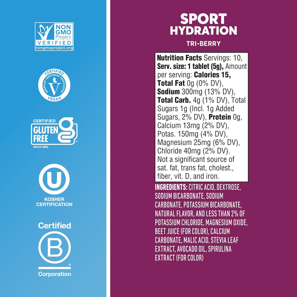 Convenient electrolyte tablets for on-the-go