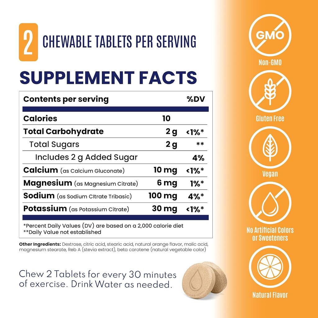 Convenient electrolyte tablets for on-the-go