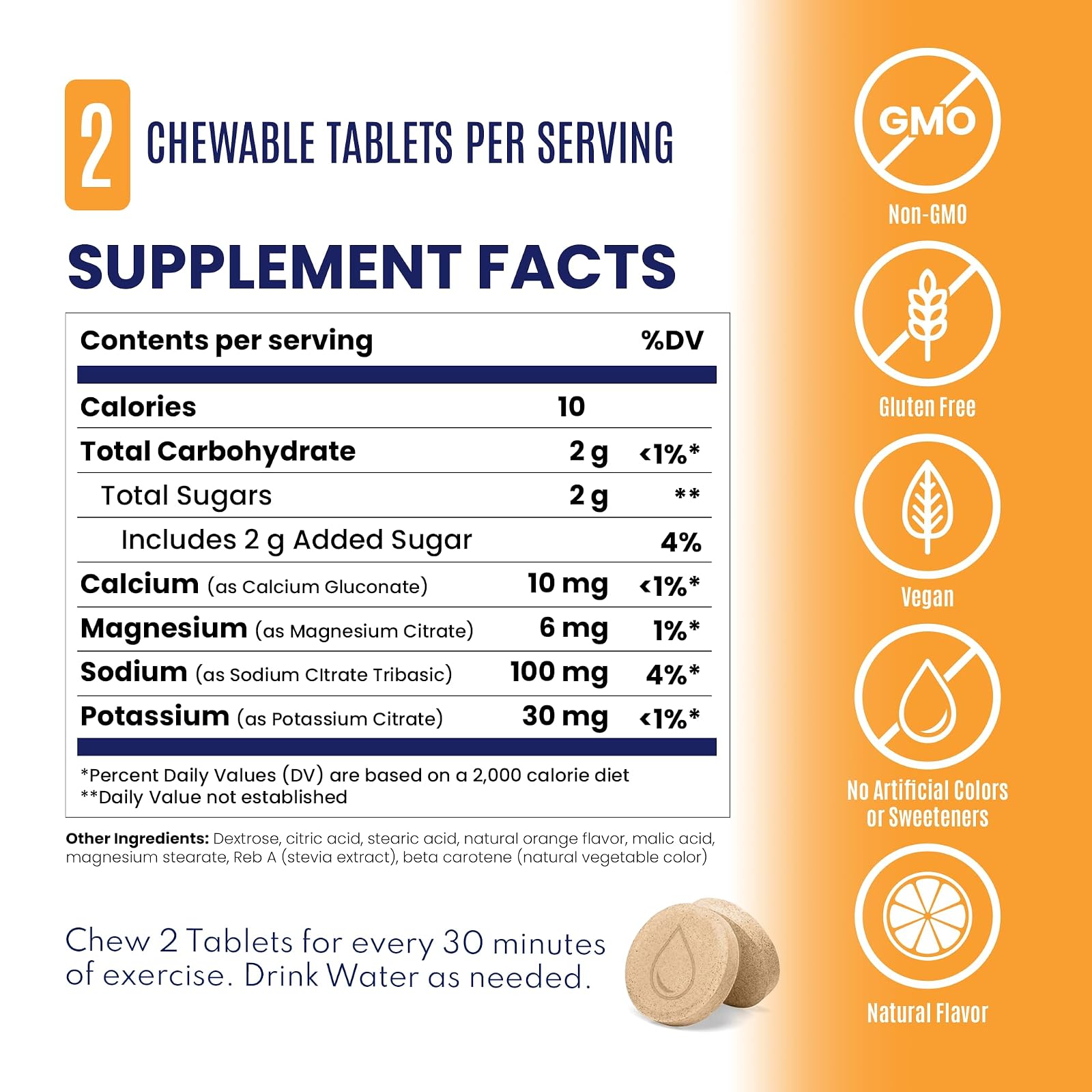 Convenient electrolyte tablets for on-the-go