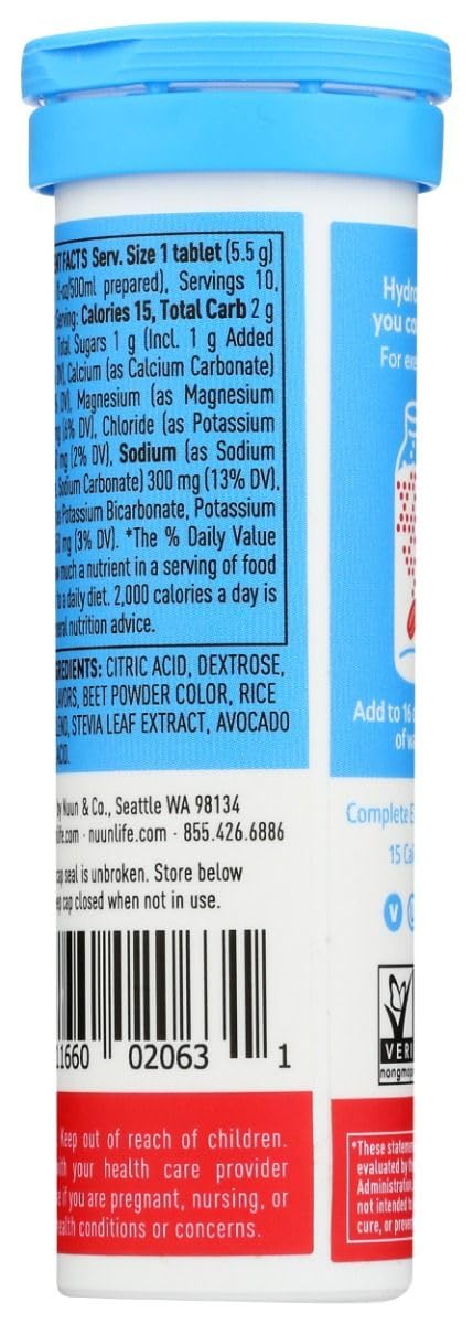 Convenient electrolyte tabs for travel