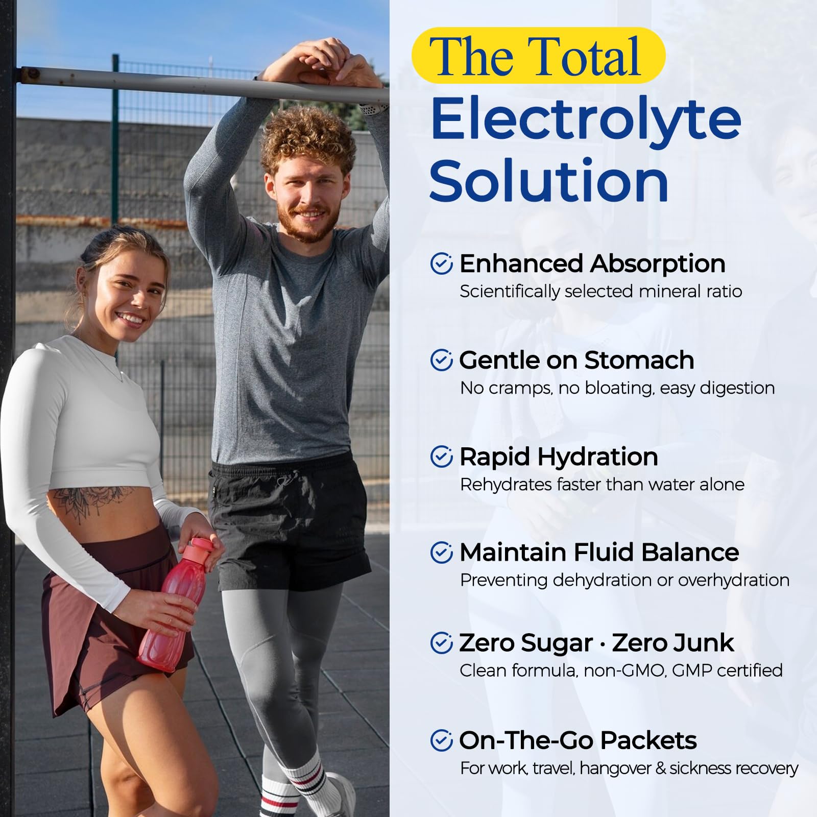 convenient electrolytes powder for travel