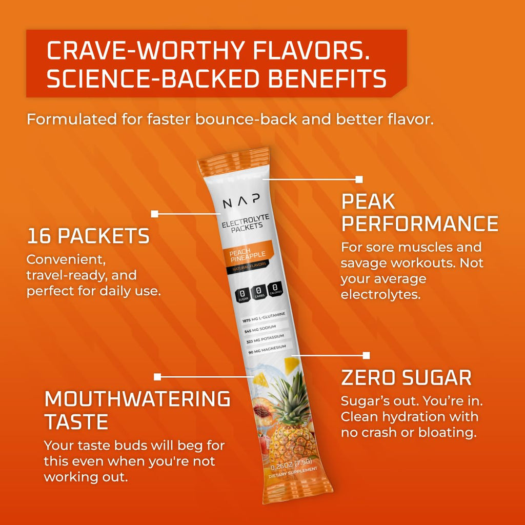 convenient electrolytes powder packets for travel