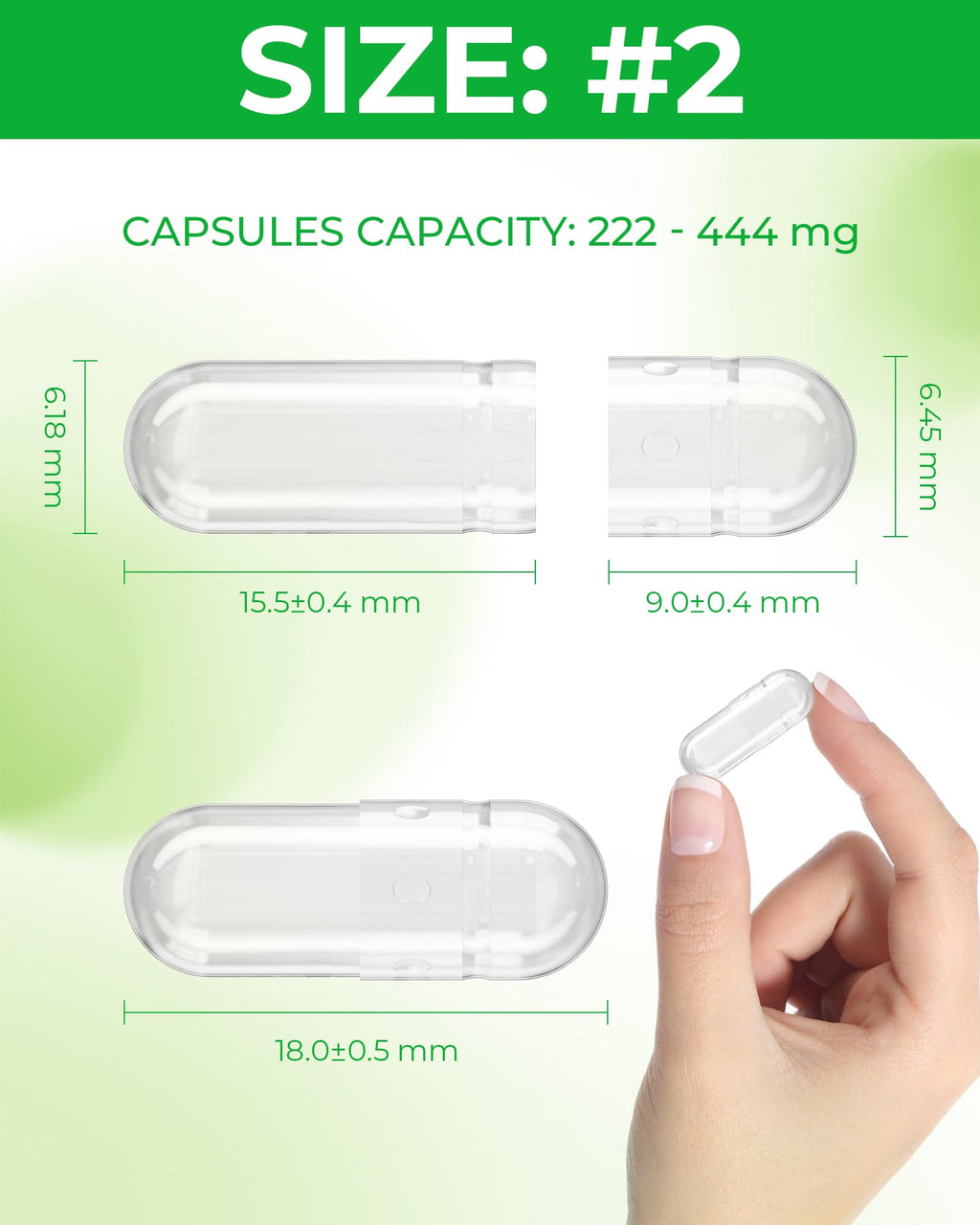 Convenient empty capsules for DIY vitamins