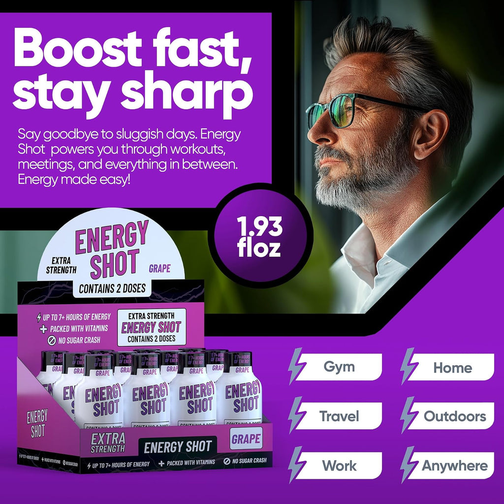 Convenient energy boost shots