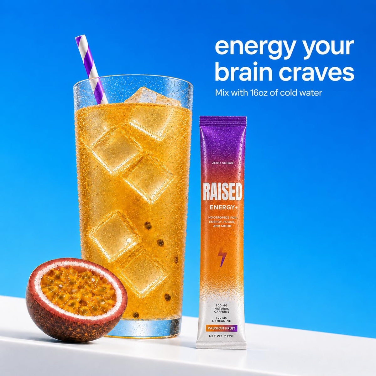Convenient energy boost stick packs