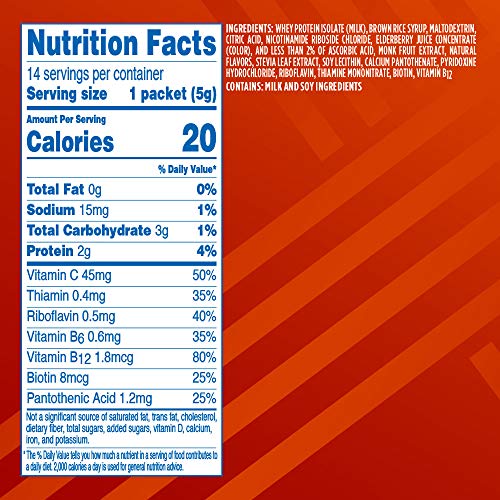 Convenient energy drink mix packets