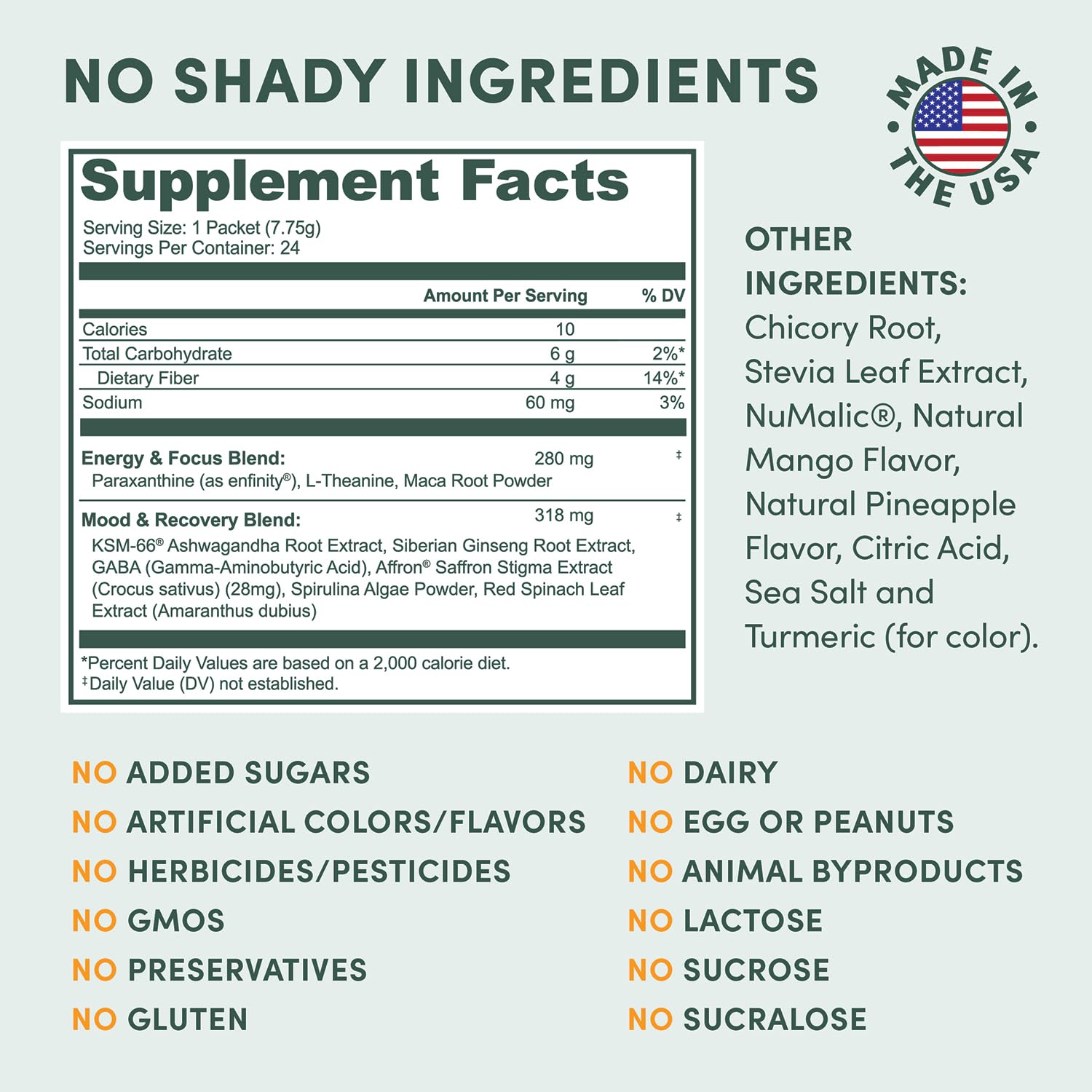 convenient energy drink powder packets