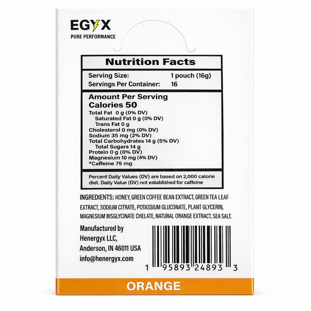 Convenient energy gel for athletes