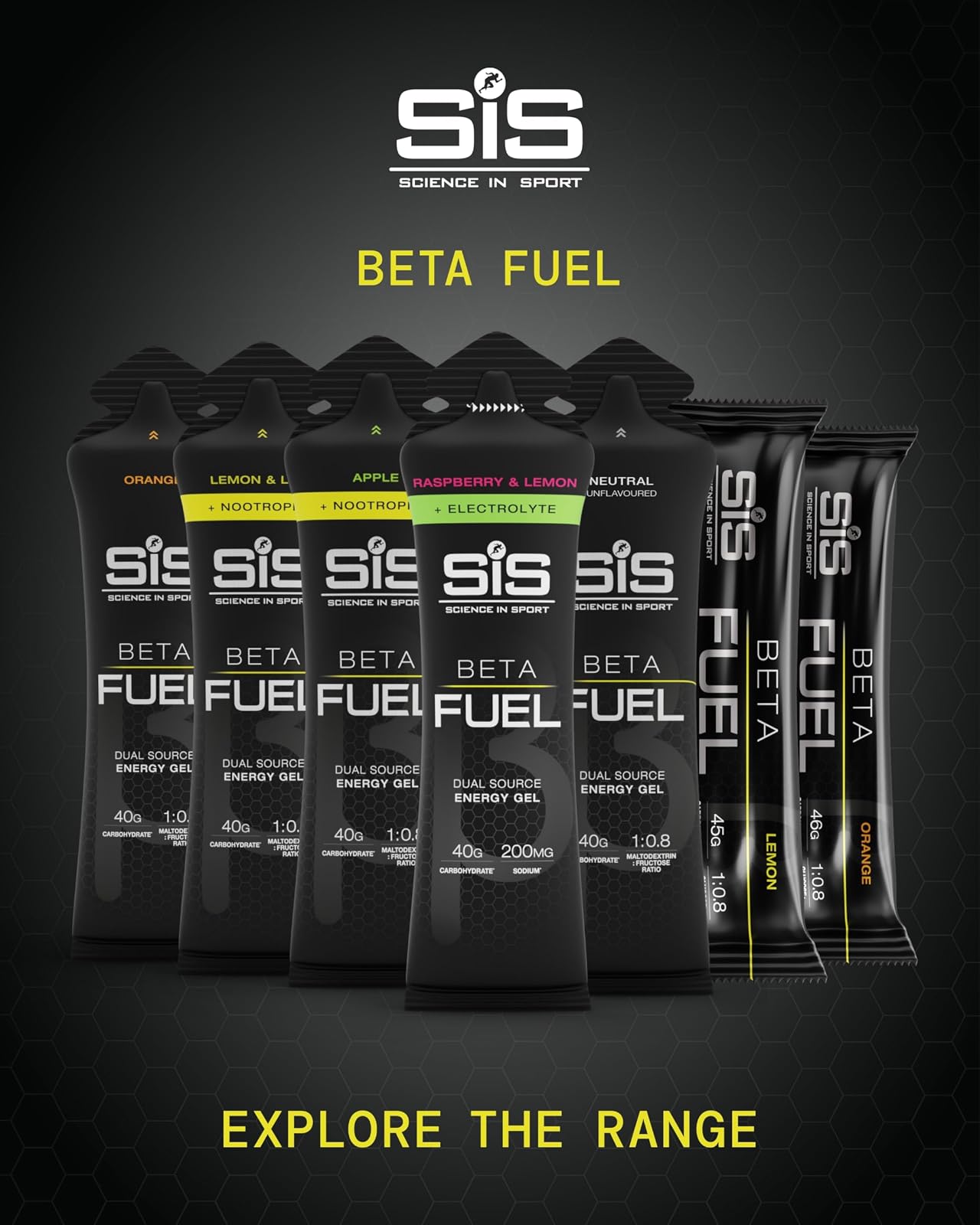 Convenient energy gels for running