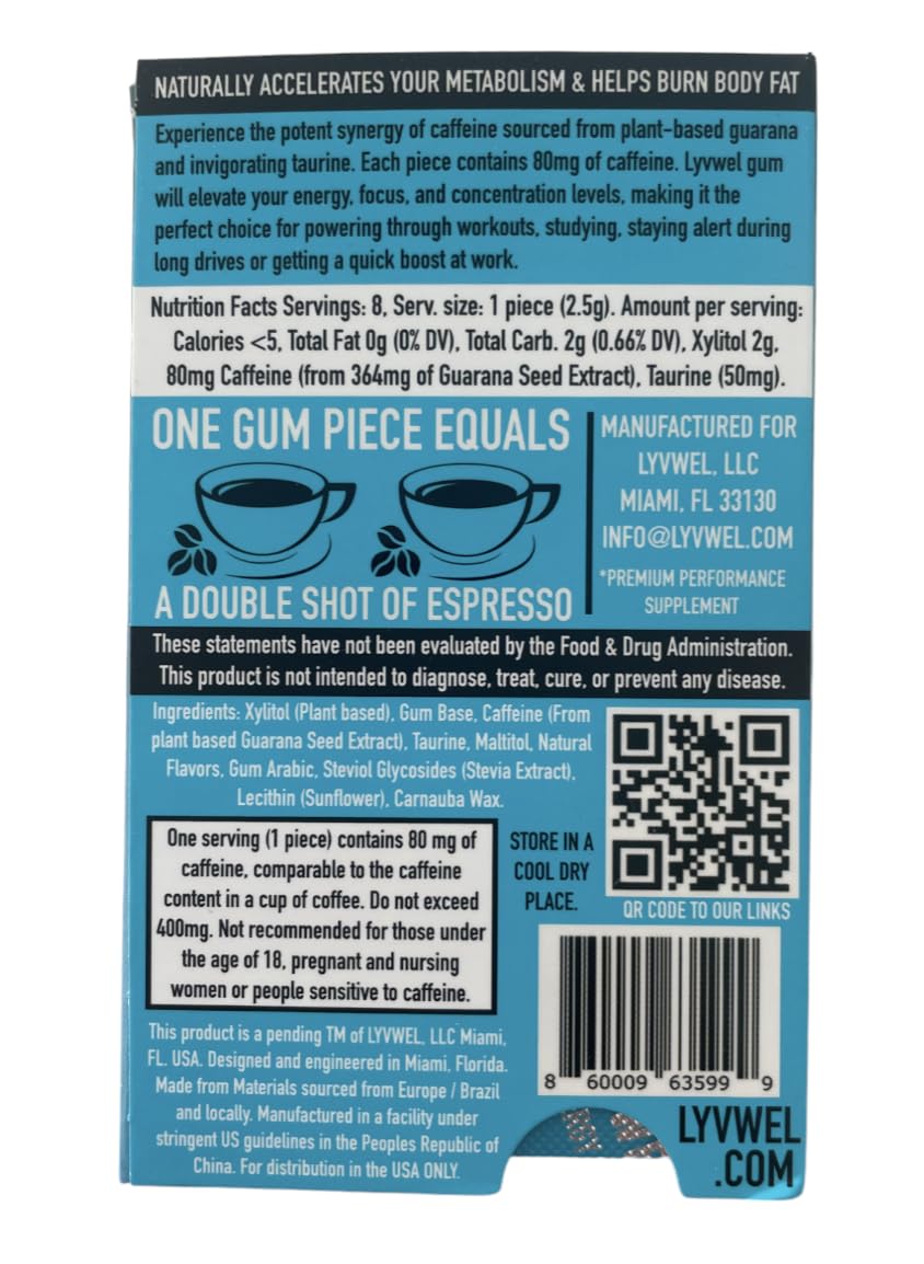 convenient energy gum for workouts