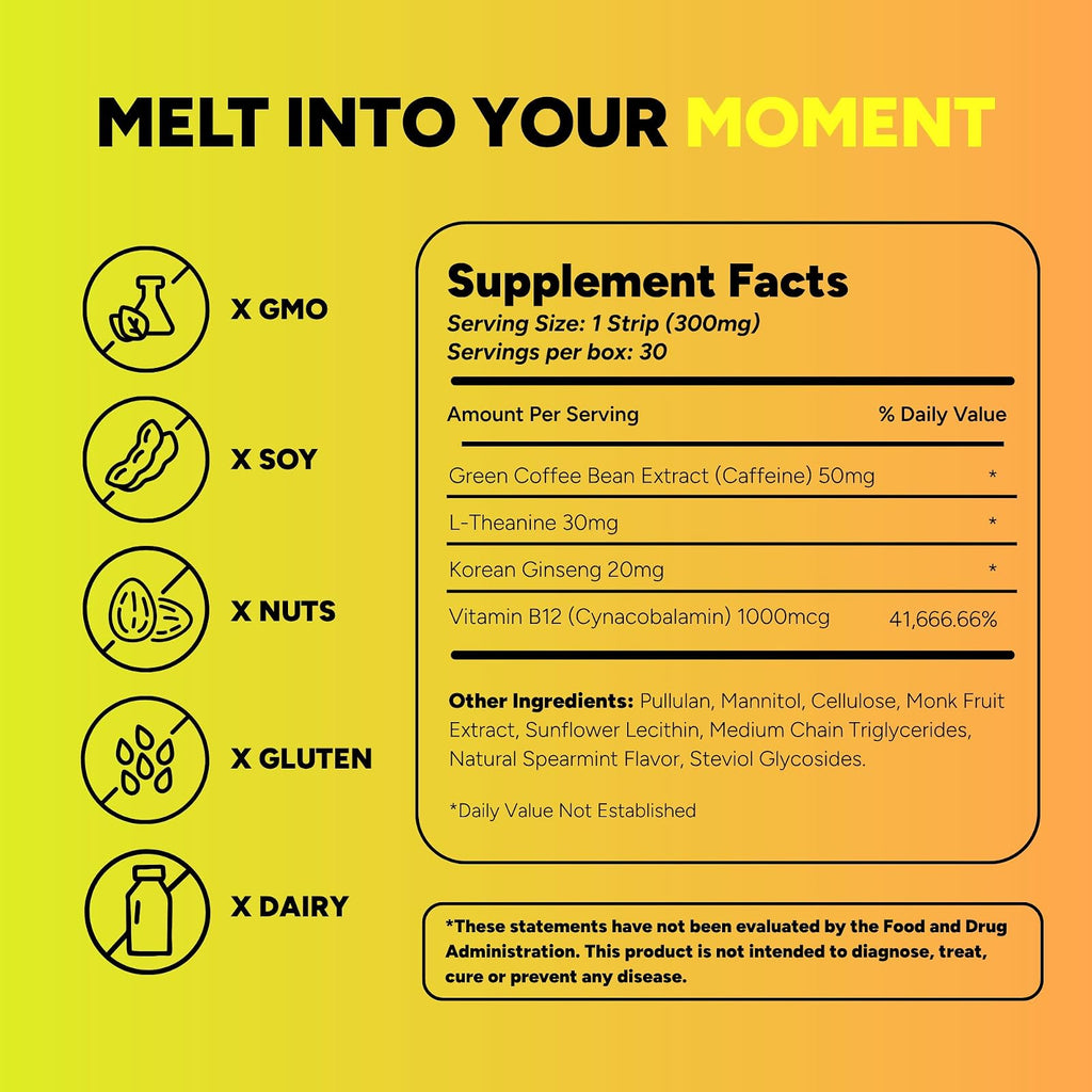 convenient energy mint strips