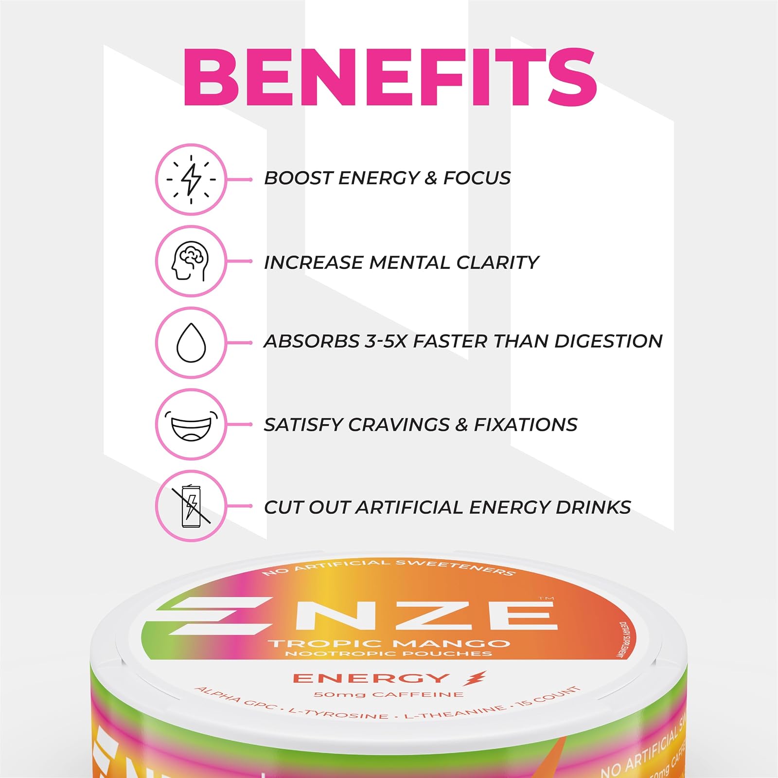 Convenient energy pouches for workouts