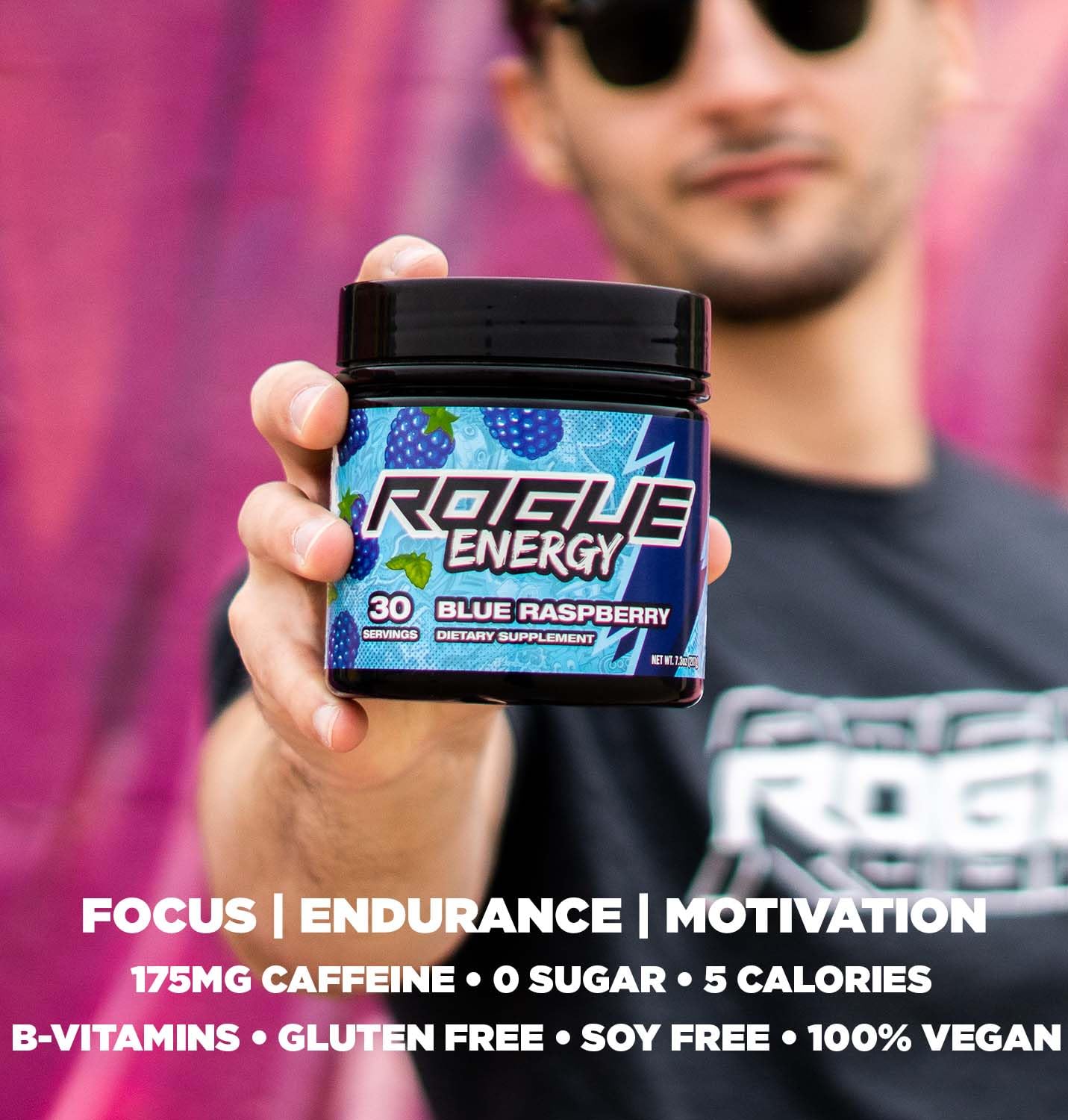 Convenient energy powder for athletes