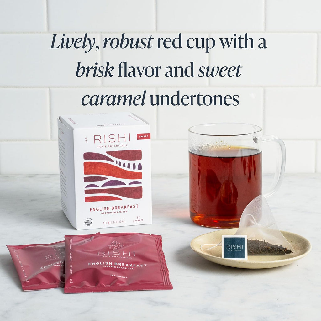 convenient English Breakfast tea bags
