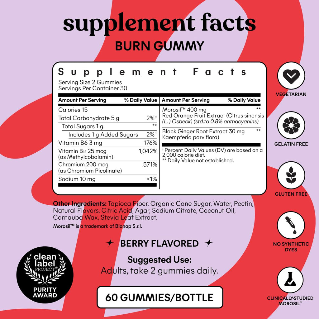Convenient fat burner gummies for daily use