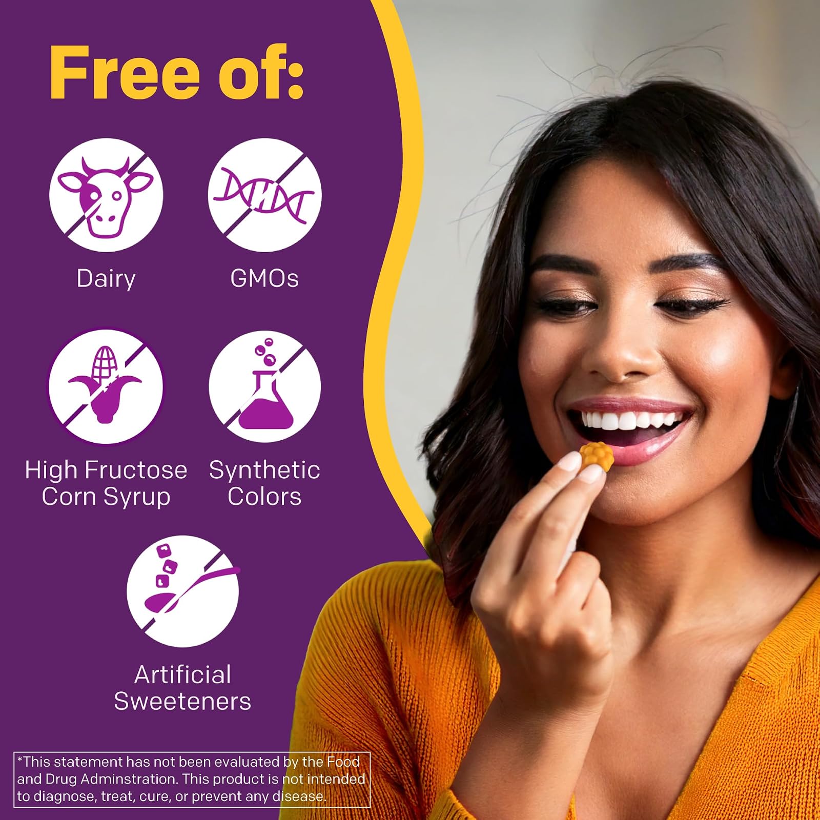Convenient fiber gummies for on-the-go