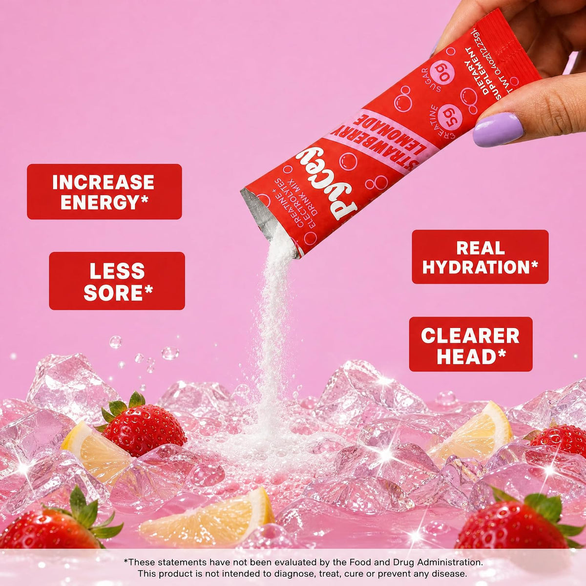 Convenient fizzy creatine on-the-go