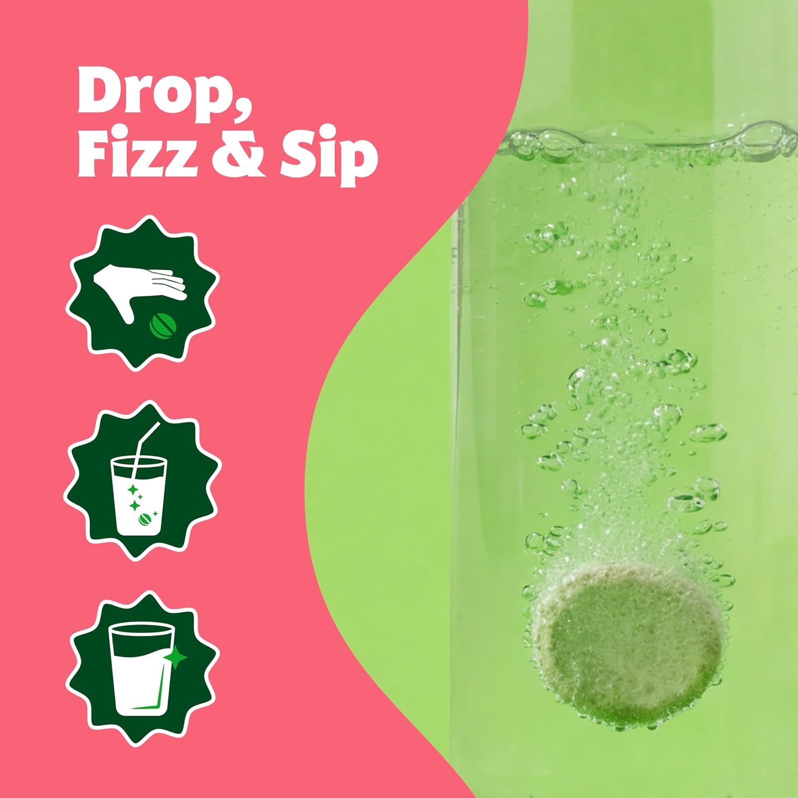 Convenient fizzy hydration supplement