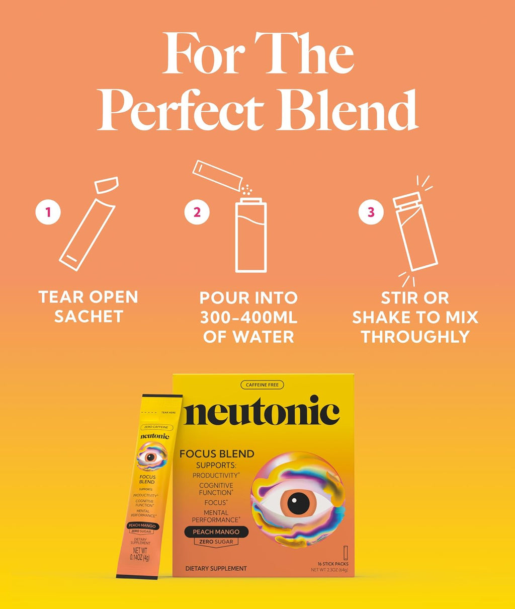 Convenient focus blend for on-the-go