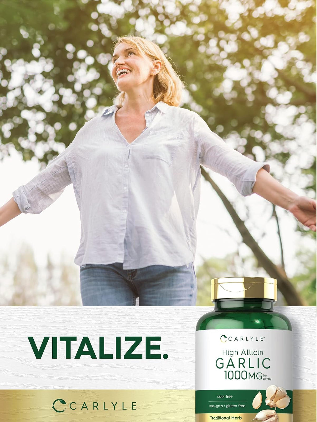 Convenient garlic caplets for daily use