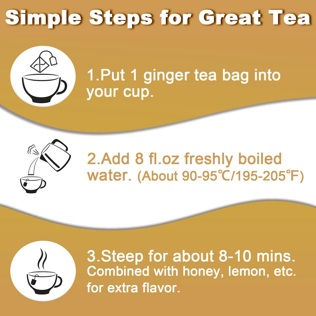 convenient ginger tea bags for brewing