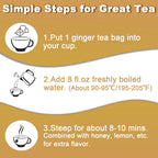 convenient ginger tea bags for brewing
