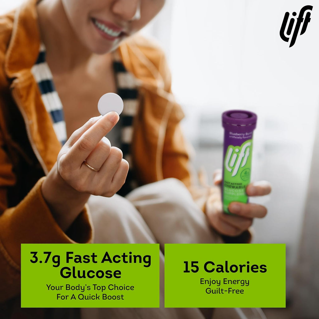 Convenient glucose tablets for energy