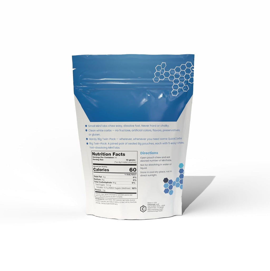 Convenient glucose tablets for workouts