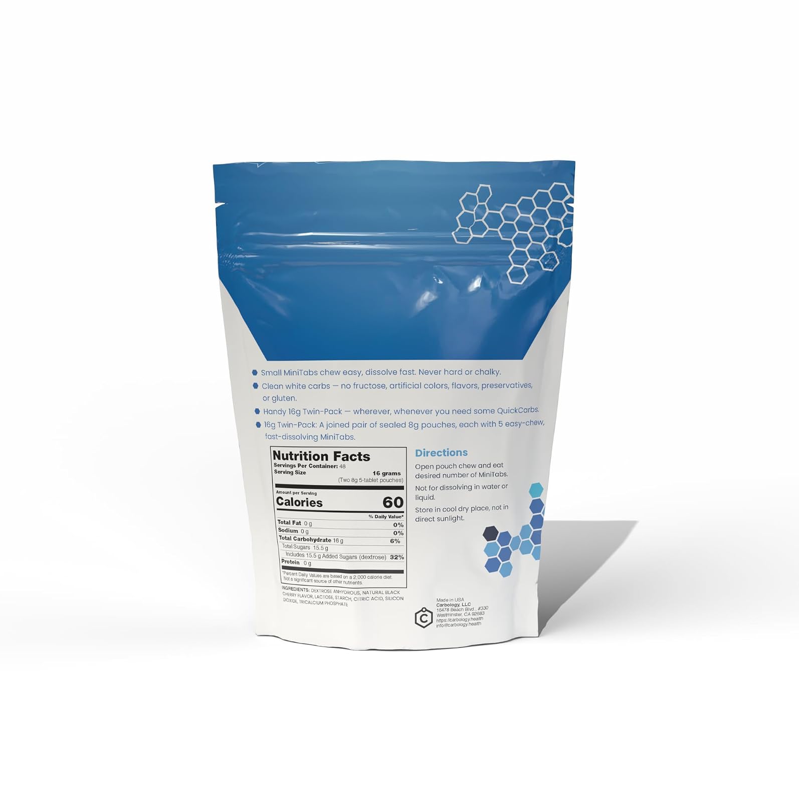 Convenient glucose tablets for workouts