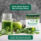 Convenient greens powder for smoothies