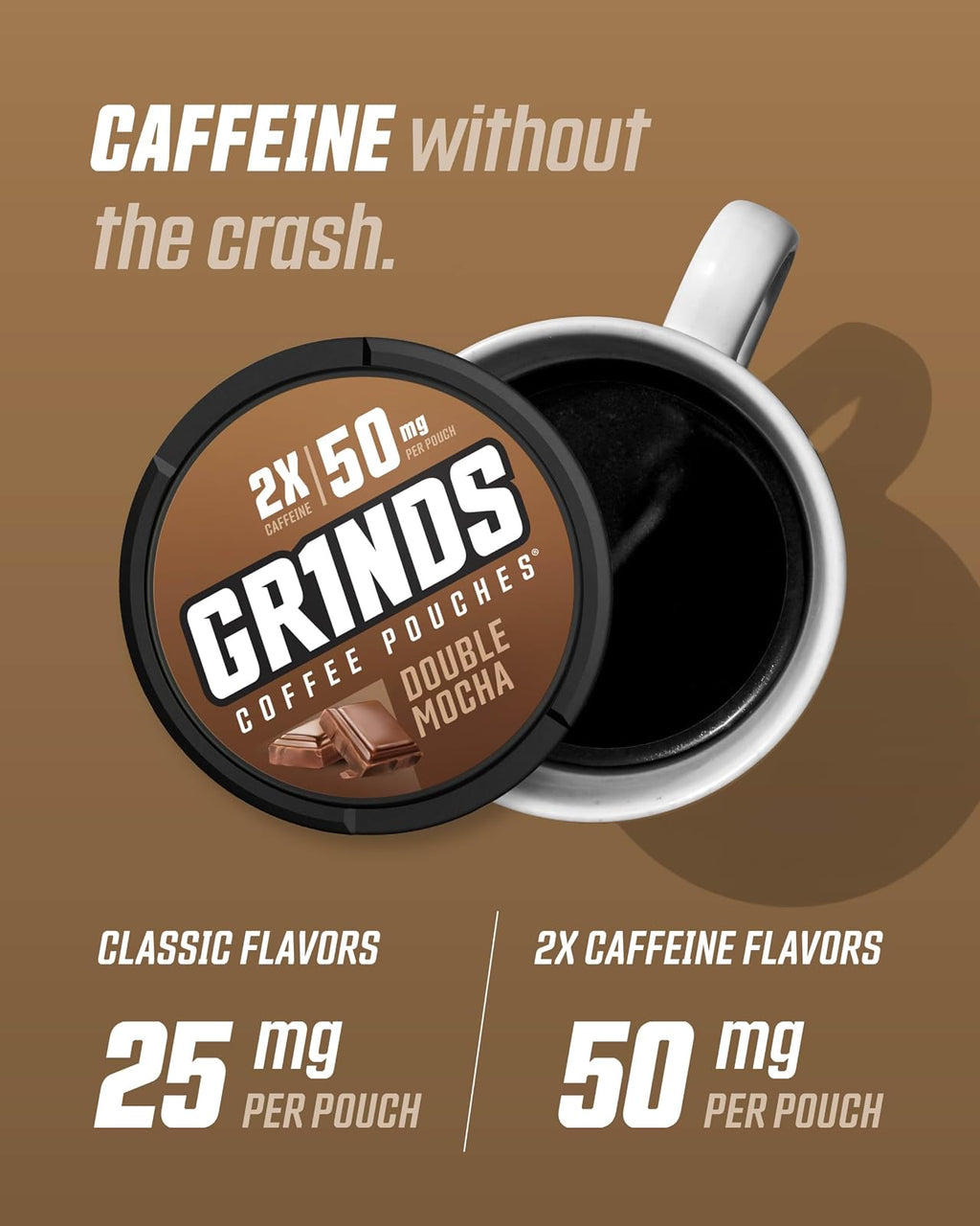 Convenient Grinds coffee pouches for athletes