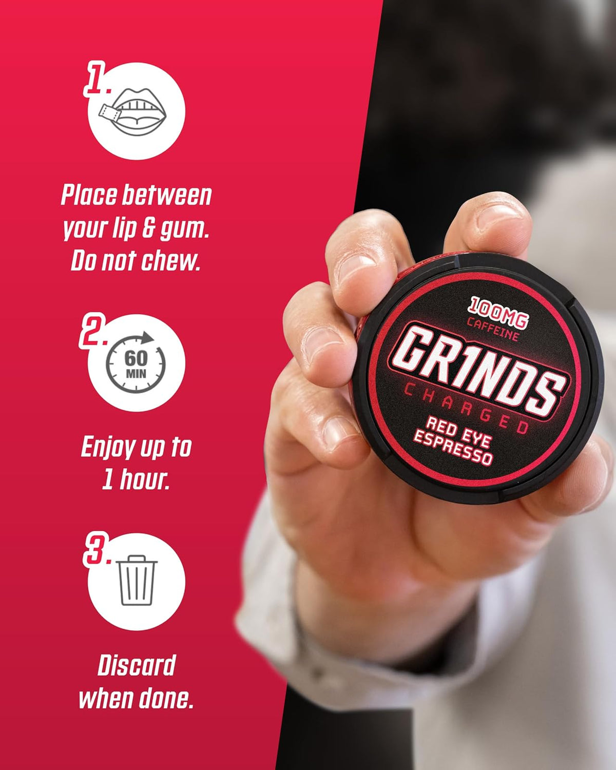 convenient Grinds coffee pouches for athletes