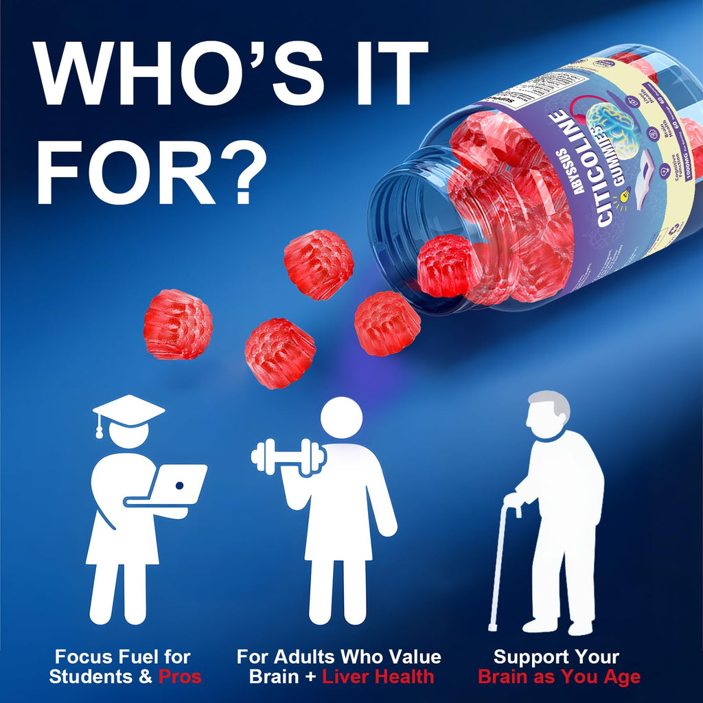 Convenient gummy form of Citicoline