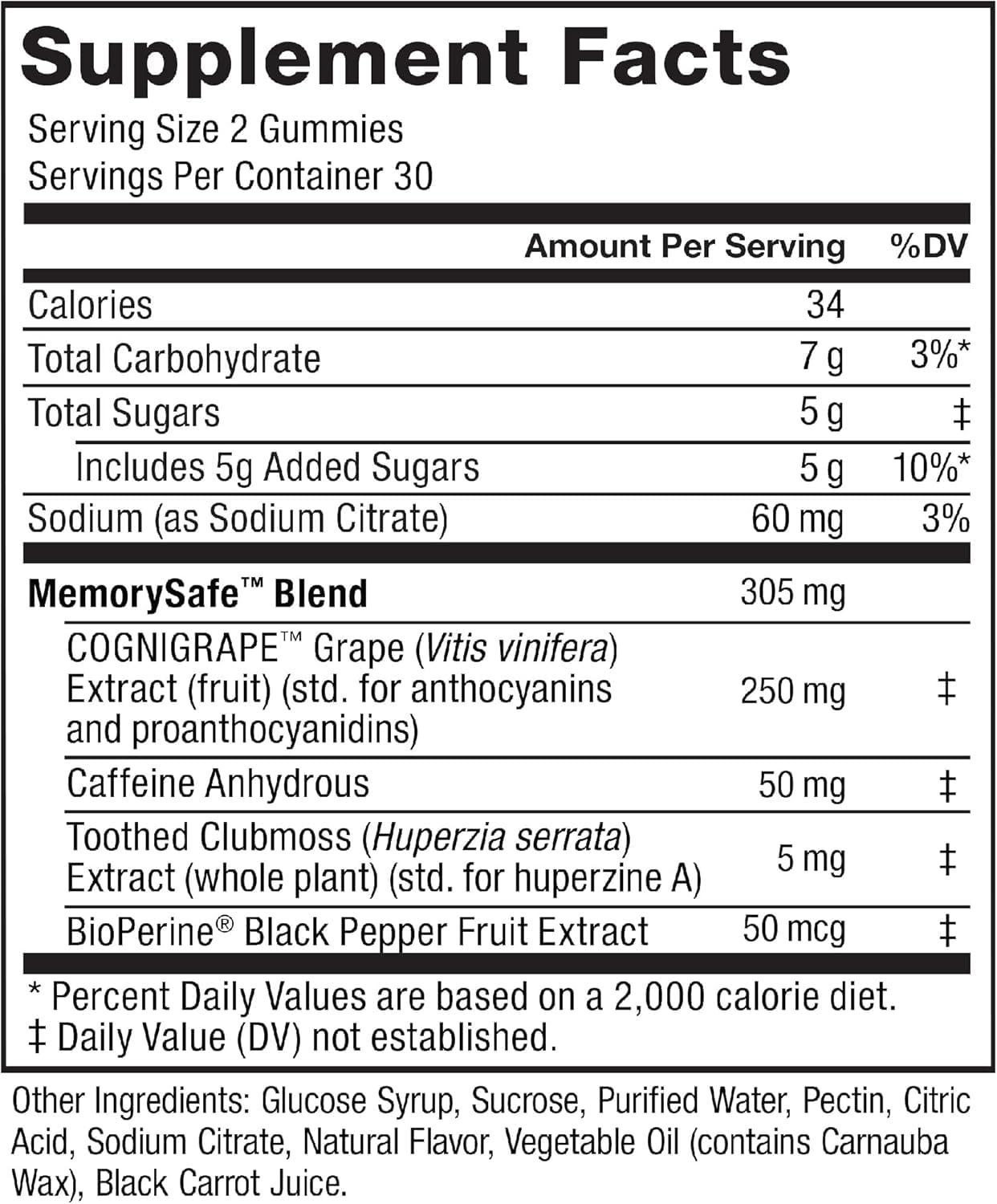 Convenient gummy vitamins for mental clarity
