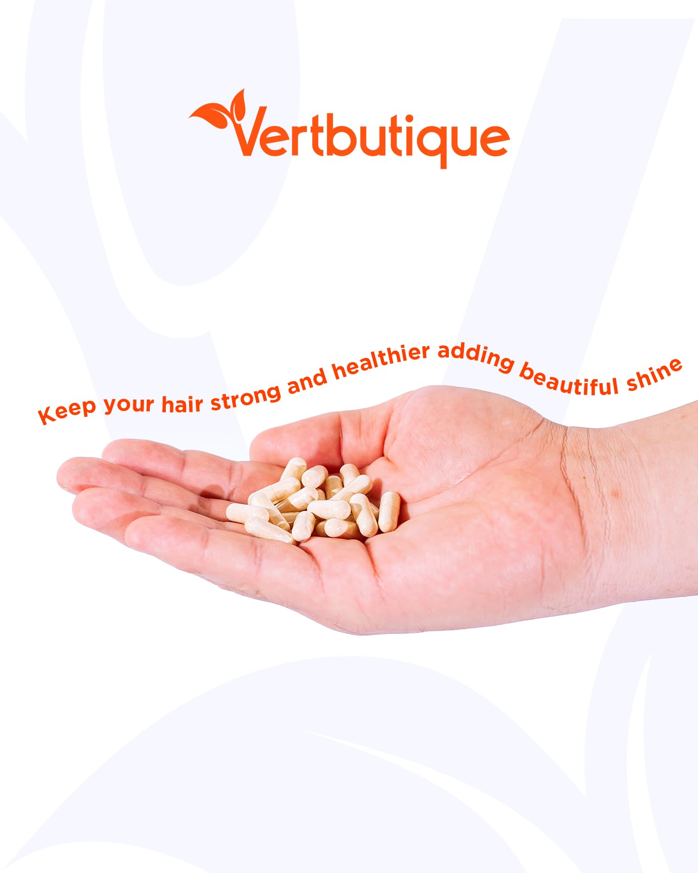 Convenient hair growth vitamin capsules