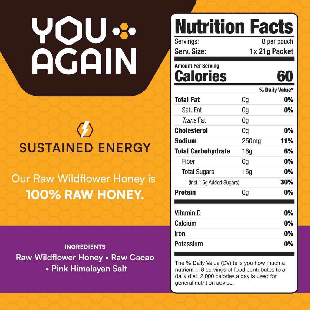 convenient honey gel packets