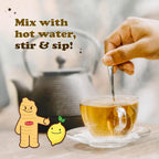 convenient honey ginger tea mix