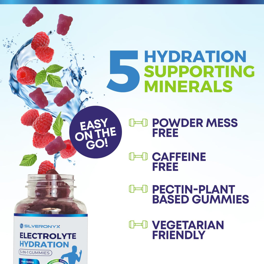 Convenient hydration gummies for active lifestyle