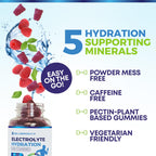 Convenient hydration gummies for active lifestyle