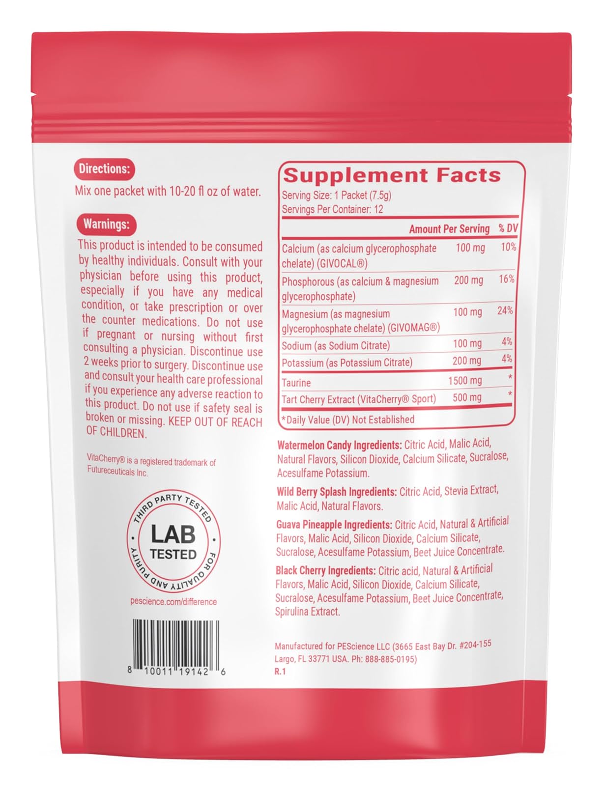 Convenient hydration packets for workouts