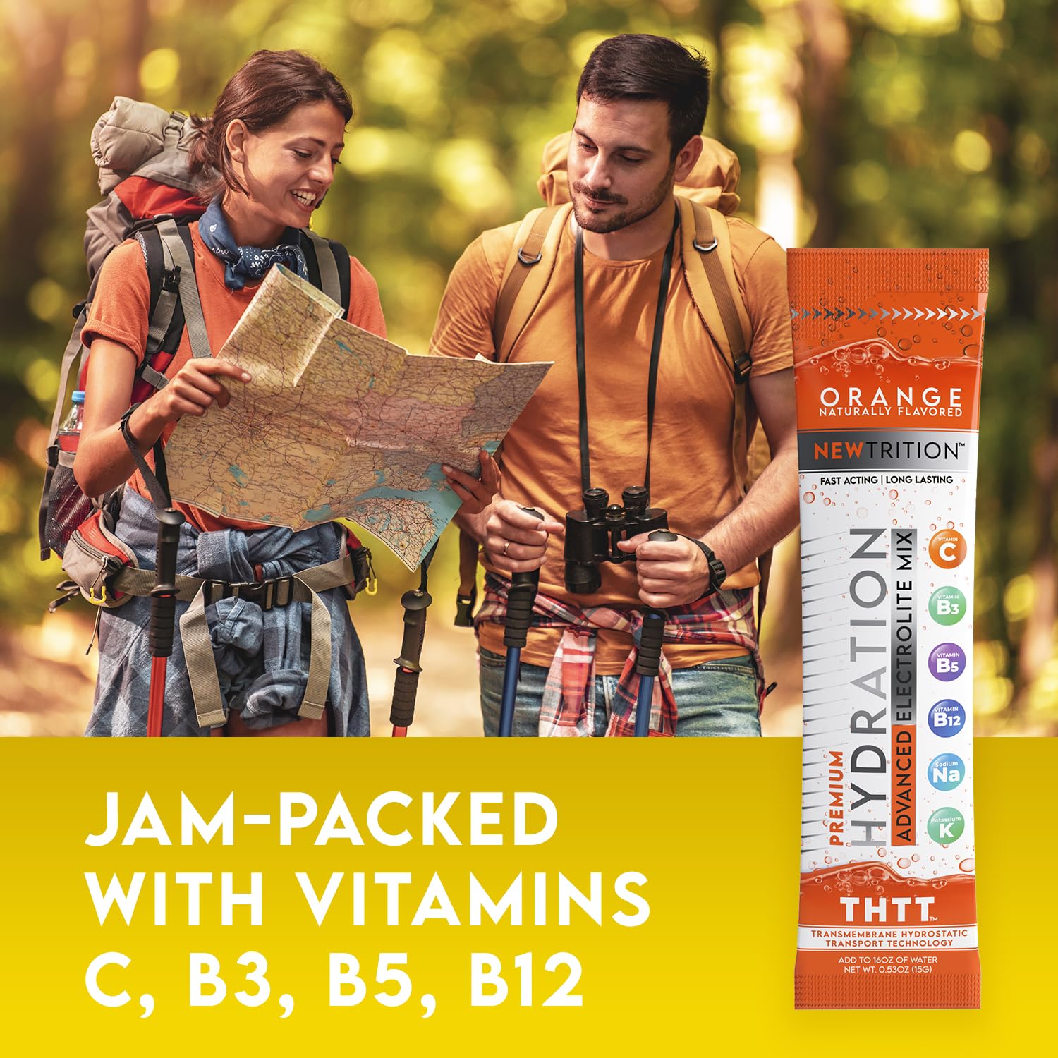 Convenient hydration powder for active lifestyles