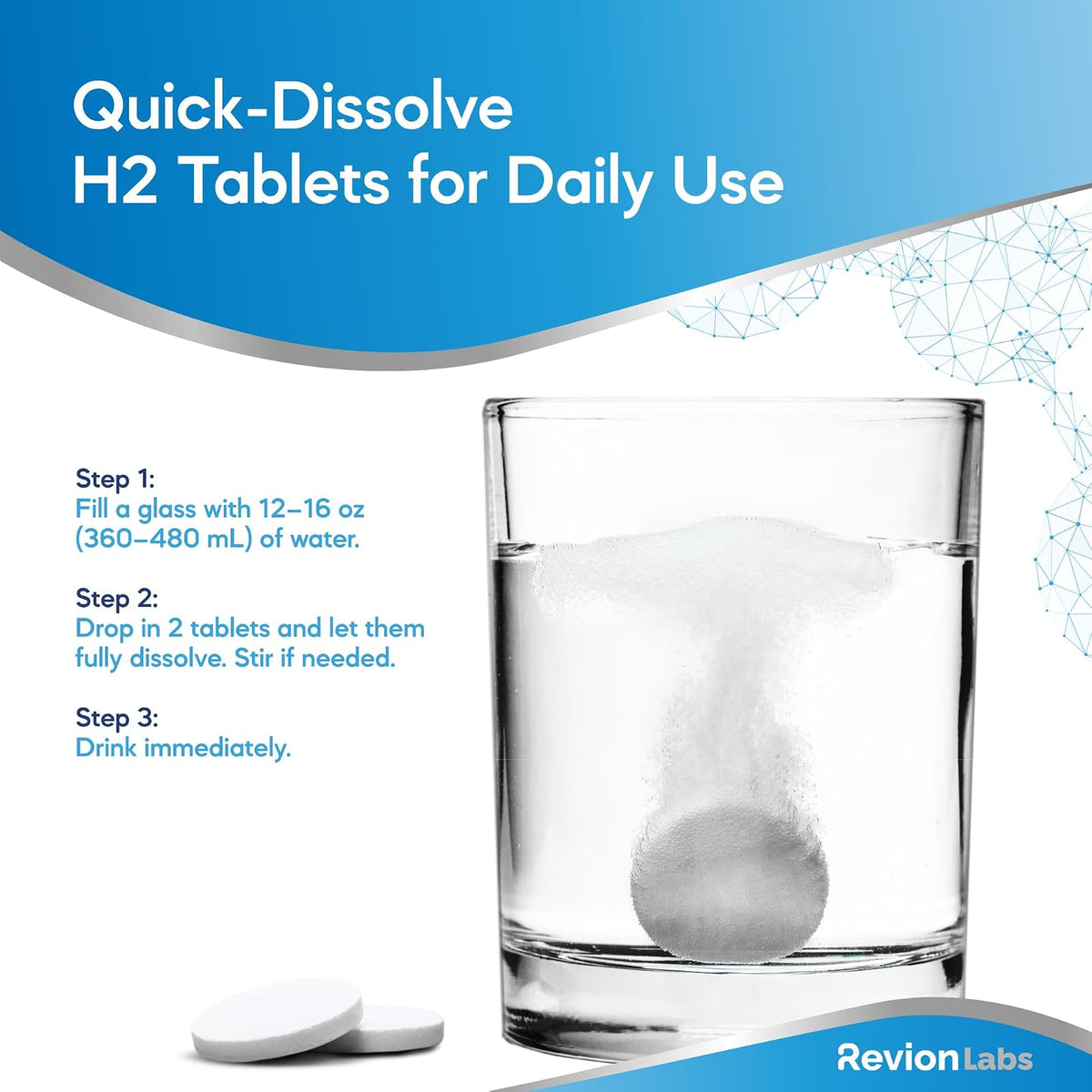 convenient hydrogen drink tabs 20 count