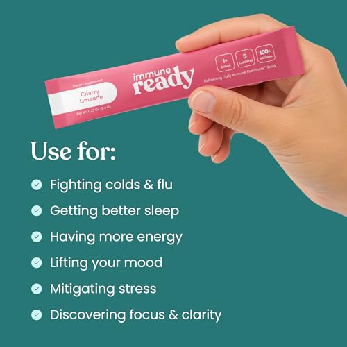 Convenient immune health drink mix