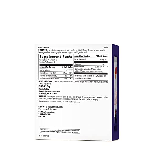 Convenient immune support supplement packets