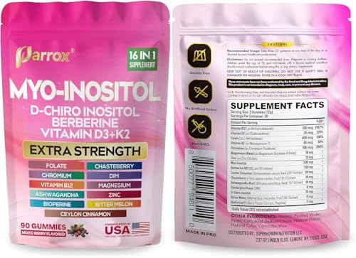 Convenient inositol gummies for daily use