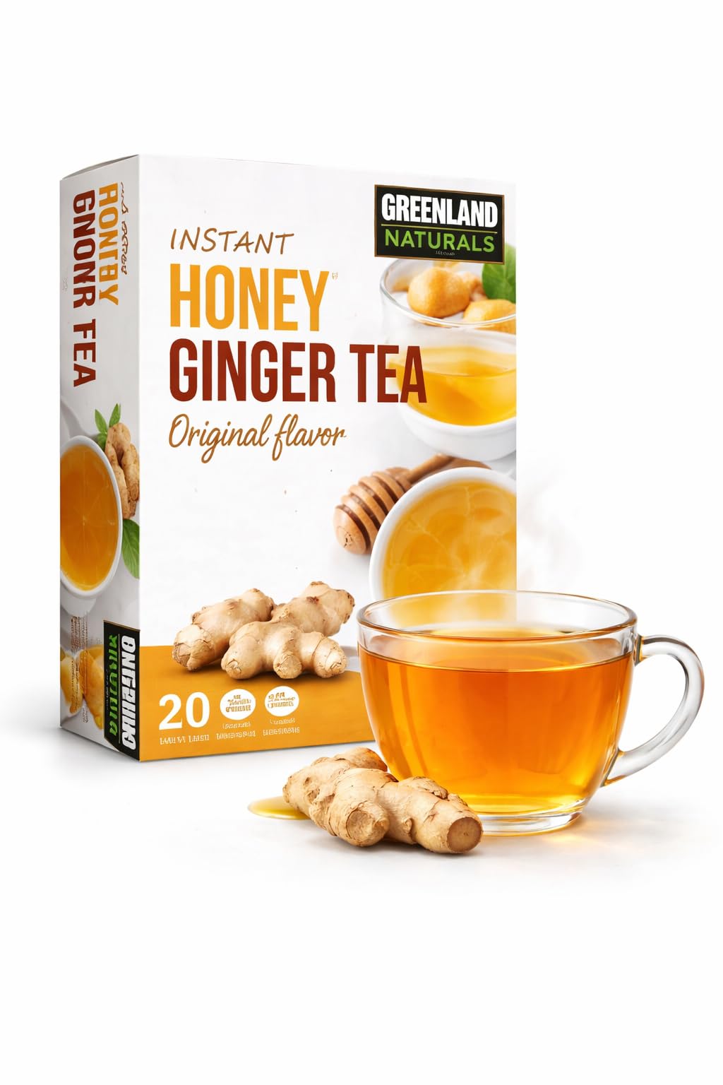 Convenient instant ginger tea